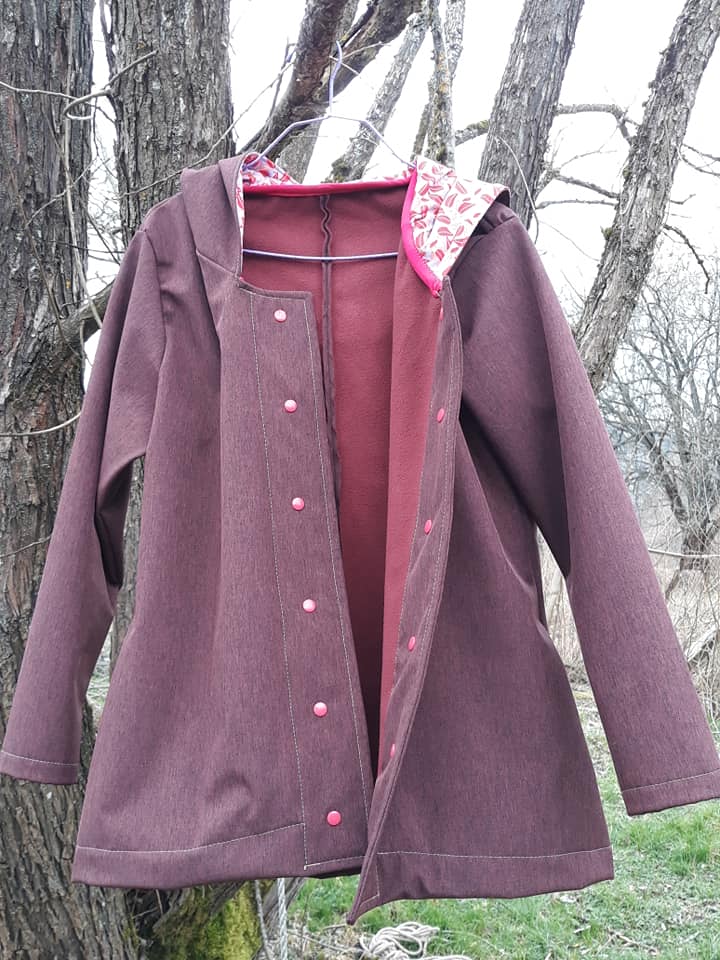 Veste en softshell et snood assorti | Bouts de Fil et Bouts de Bois