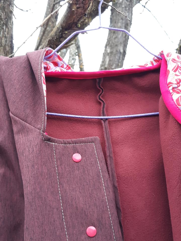 Veste en softshell et snood assorti | Bouts de Fil et Bouts de Bois