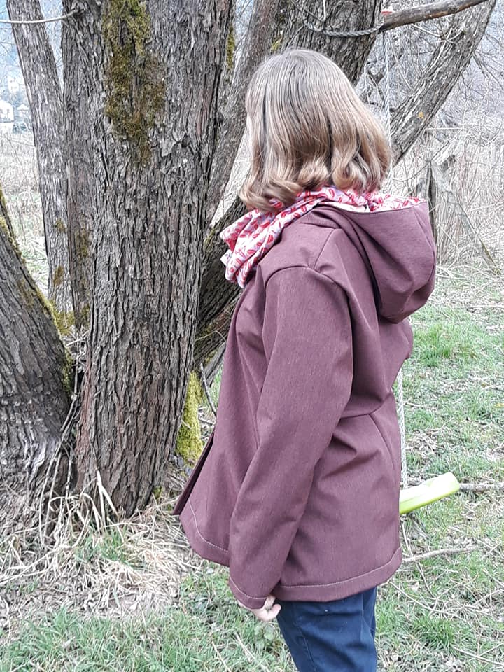 Veste en softshell et snood assorti | Bouts de Fil et Bouts de Bois